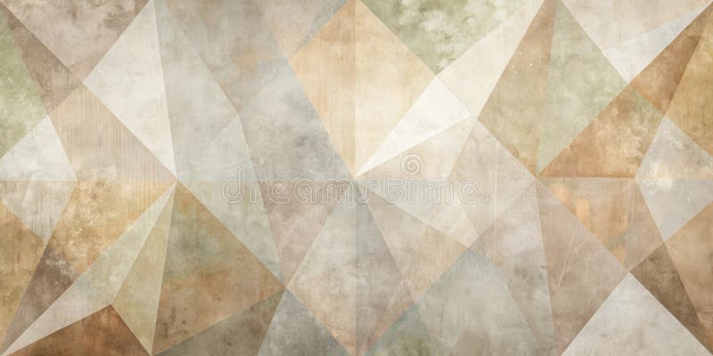 Abstract Beige and Brown Geometric Polygon Texture Background. Generative AI Stock Illustration ...