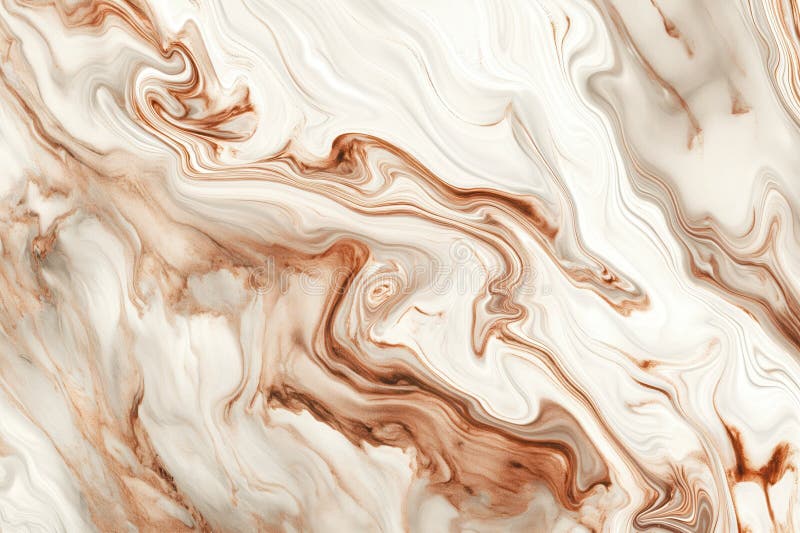 Abstract Beige and Brown Marble Swirl Pattern with Fluid, Flowing Lines ...