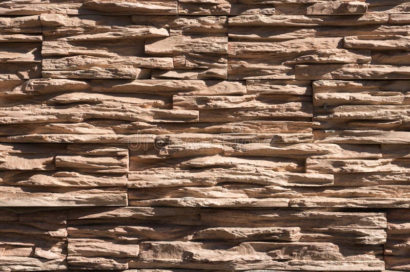 Brown Texture Stone Wall Facade