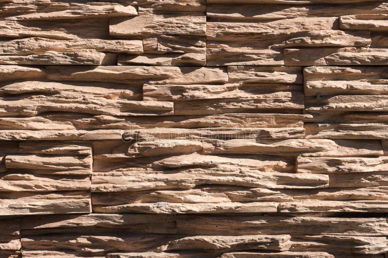 Abstract Beige Brown Slate Pattern Stone Block Wall Texture For ...