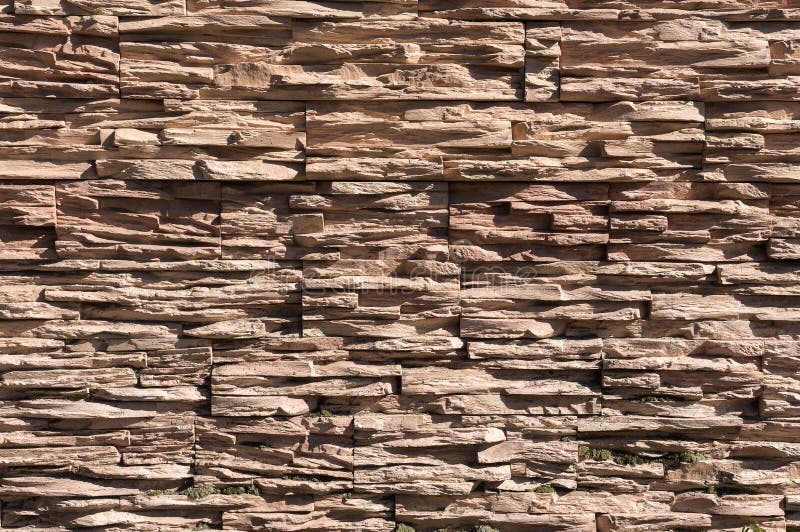 Abstract Beige Brown Slate Pattern Stone Block Wall Texture For ...