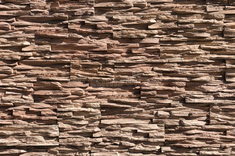 Abstract Beige Brown Slate Pattern Stone Block Wall Texture For ...