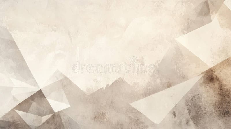 Abstract Beige and Brown Triangle Texture Background Stock Illustration ...