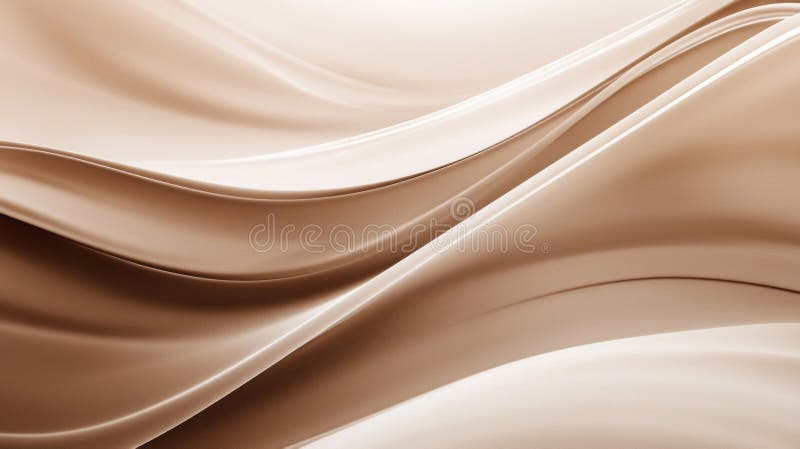 Abstract Beige and Brown Wave Background Texture Stock Illustration ...
