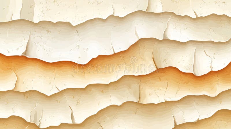 Abstract Beige and Brown Wave Pattern Design Stock Illustration ...