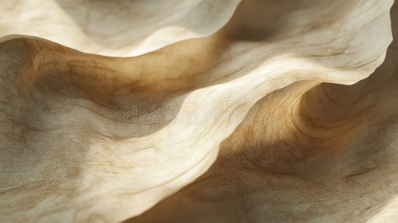 Abstract Beige and Brown Wave Texture Background Stock Illustration ...