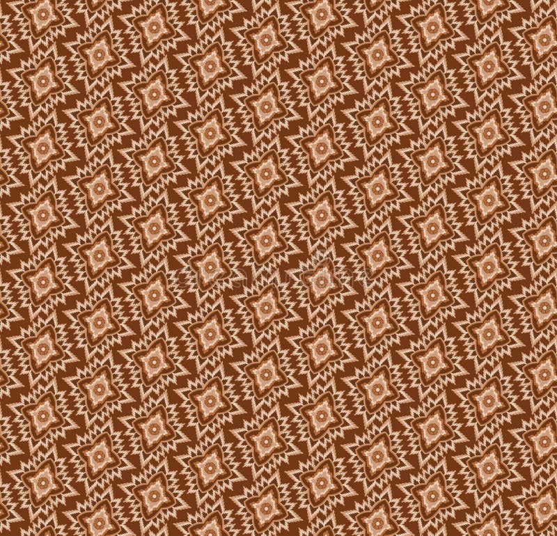 Abstract Beige and Chocolate Geometric Seamless Te Stock Vector ...