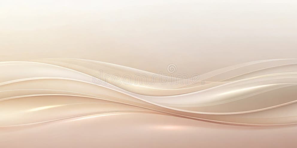 Abstract Beige and Cream Wave Background Design for Presentation ...