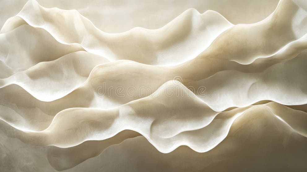 Abstract Beige and Cream Wave Texture Background Stock Illustration ...
