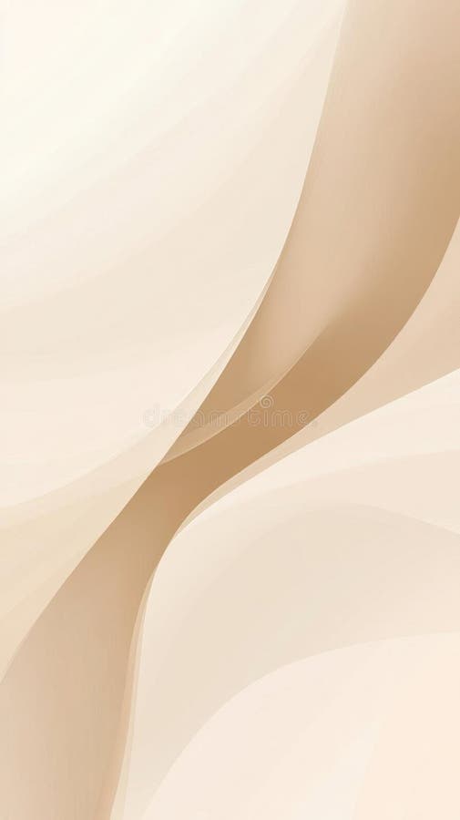 Abstract Beige Curves, a Minimalist Design Aesthetic Stock Illustration ...