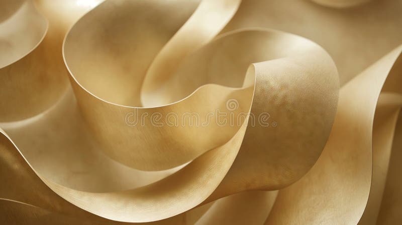 Abstract Beige Curving Forms Creating a Fluid Texture Stock Image ...