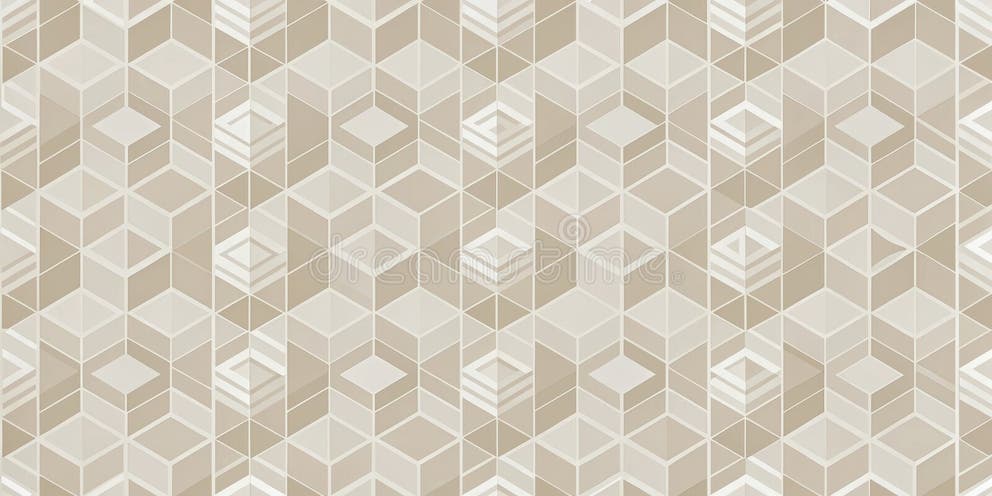 Abstract Beige Geometric Cube Pattern Seamless Tileable Texture ...