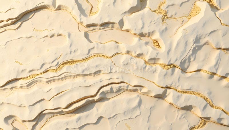 Abstract Beige and Gold Texture: a Study in Layered Relief Stock ...