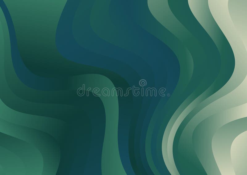 Abstract Beige Green and Blue Gradient Wavy Background Vector Eps ...