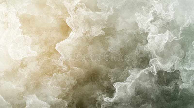 Abstract Beige and Green Swirling Cloud Formation Stock Illustration ...