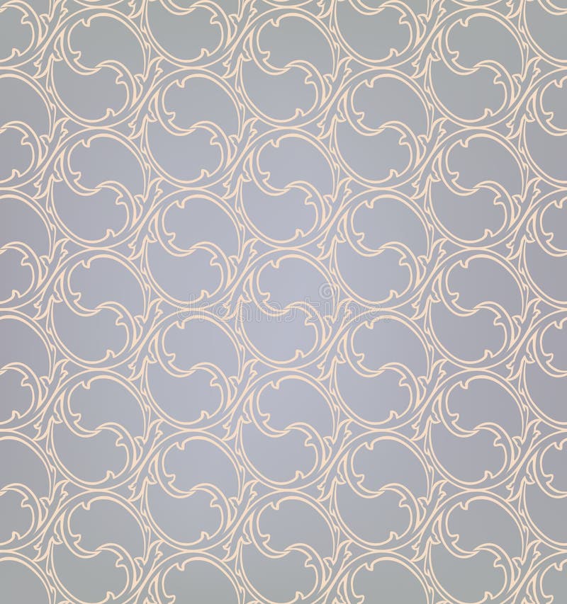 Abstract Beige and Grey Floral Geometric Seamless Stock Vector ...