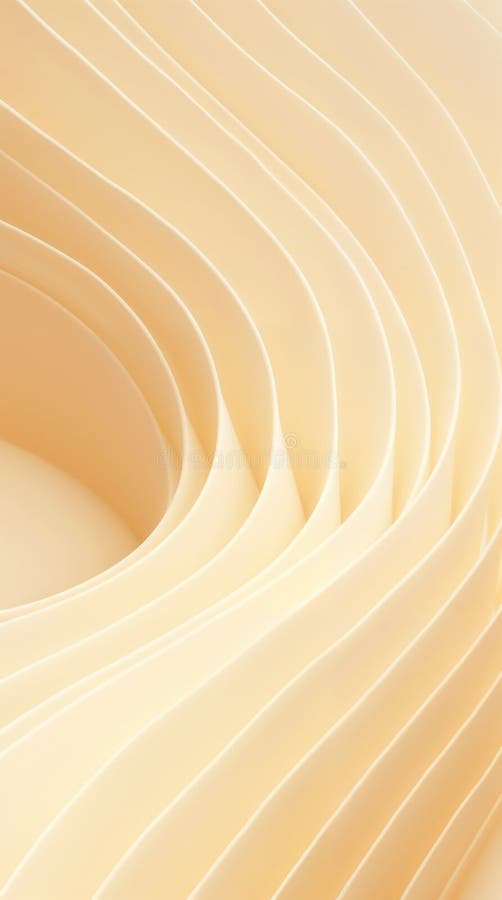 Abstract Beige Pattern of Smooth Curved Repeating Layers Stock ...