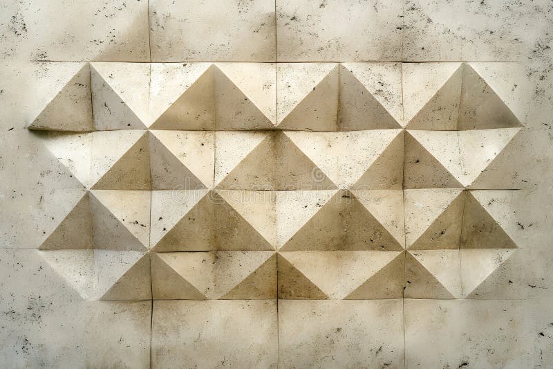 Abstract Beige Pyramid Patterned Concrete Wall Texture Background Stock ...