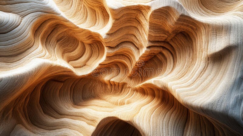 Abstract Beige Sand Wave Texture Background Stock Illustration ...