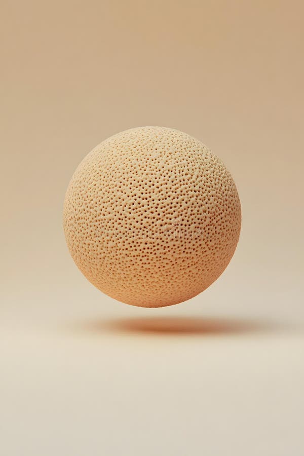 Abstract Beige Sphere with Texture Generated Using AI. Stock ...