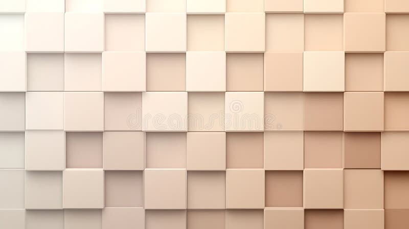 Abstract Beige Square Cube Pattern Background Stock Illustration ...