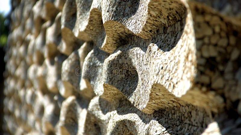 Abstract Beige Stone Wall Texture Background Design Up Art Rough Light ...