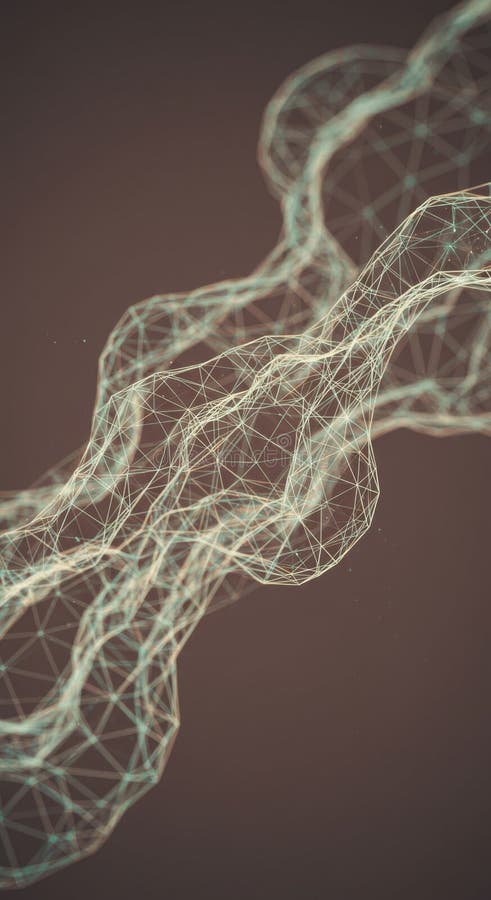 Abstract Beige and Teal Network Structure Stock Illustration ...