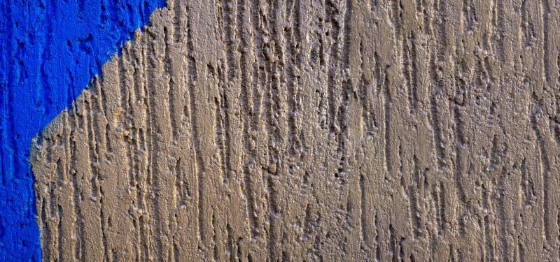 Abstract Beige Texture with a Blue Curtain Framing the Background on ...