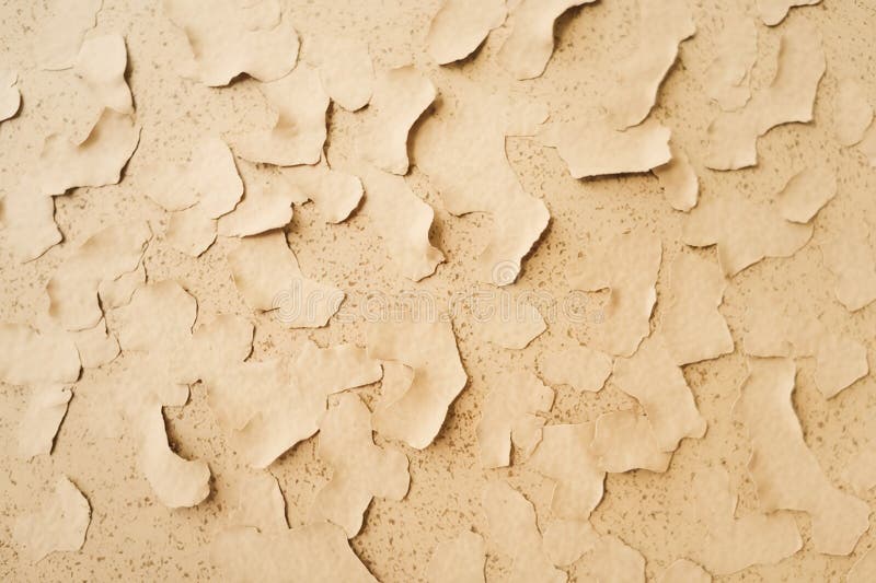 Abstract Beige Texture Cracked and Peeling Paint Surface Background ...