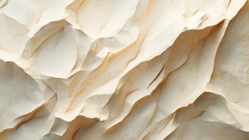 Abstract Beige Textured Surface with Undulating Forms Stock ...