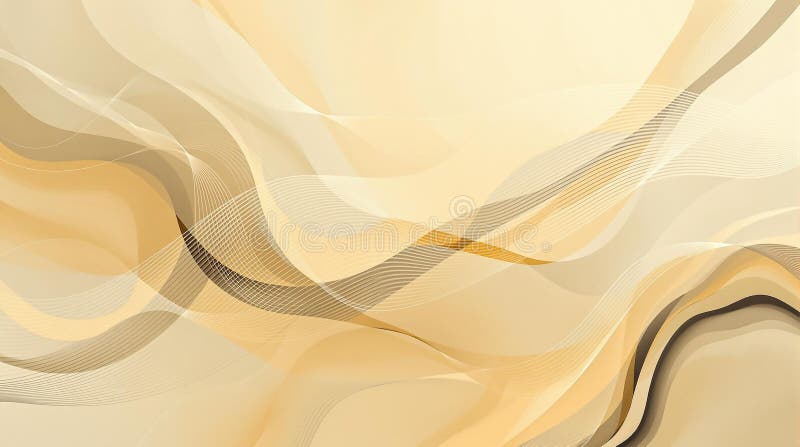 Abstract Beige Topographic Design Background Stock Illustration ...