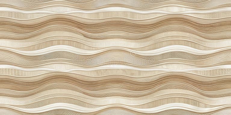 Abstract Beige Undulating Wave Pattern with Textured Layers and Subtle ...