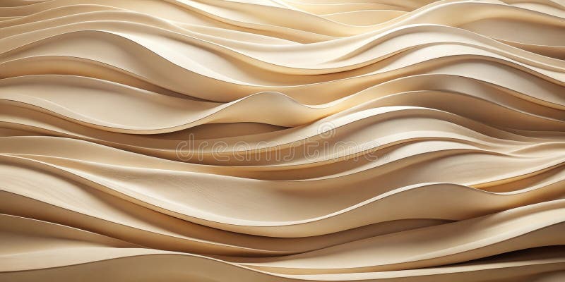 Abstract Beige Undulating Waves Smooth, Seamless Texture Background ...