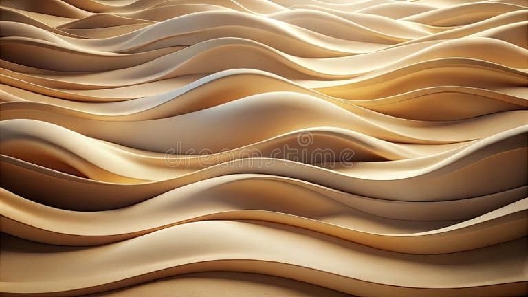 Abstract Beige Undulating Waves a Textured Background Image. Generative ...