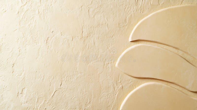 Abstract Beige Wall Texture with Curving Shapes Stock Illustration ...