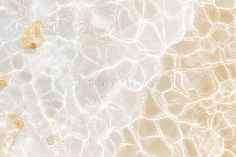 Abstract Beige Water Surface Shows Ripple Patterns. Clear Liquid Looks ...
