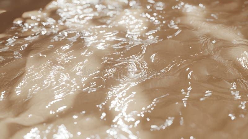 Abstract Beige Water Surface Texture Background AI Royalty Free Image ...