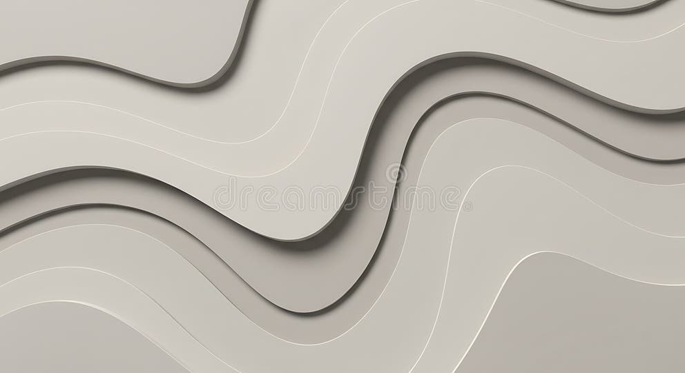 Abstract Beige Wave Background: AI-Generated 3D Render Stock ...
