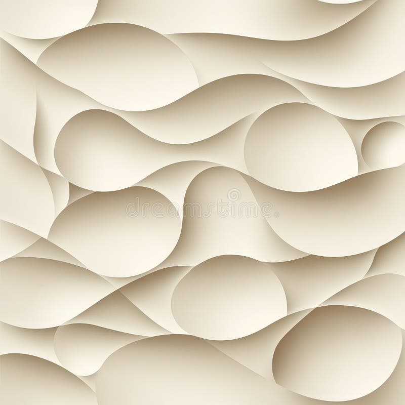 Abstract Beige Wave Pattern Background Stock Illustration ...