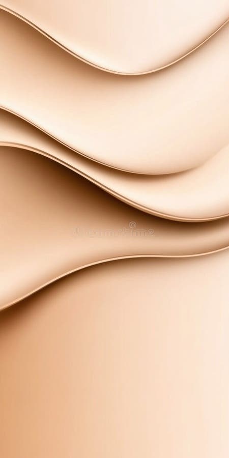 Abstract Beige Wave Pattern Background with Fluid Curves and Soft ...