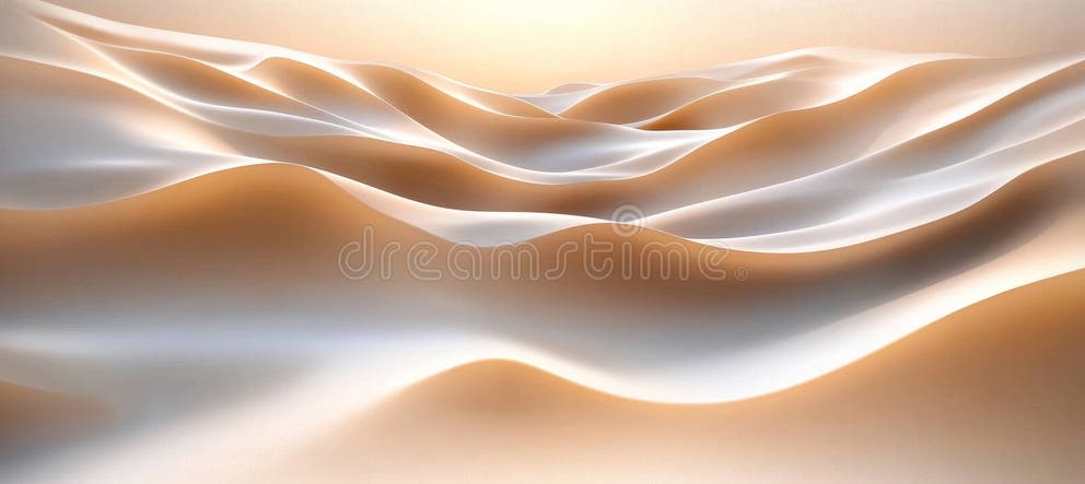 Abstract Beige Wave Pattern with Serenity Scenery and Smooth Gradient ...