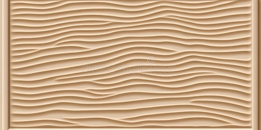 Abstract Beige Wave Pattern Texture Background Seamless Sand Dune ...