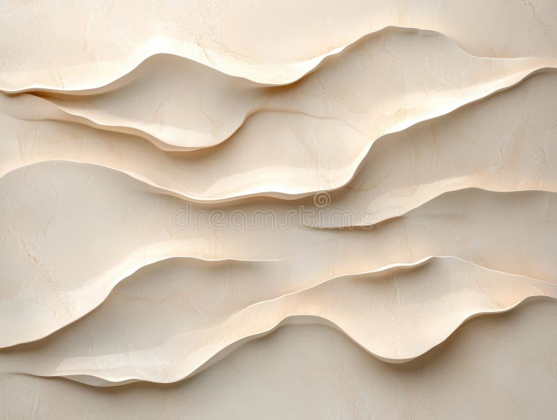 Abstract Beige Waves Texture Background. Stock Illustration ...