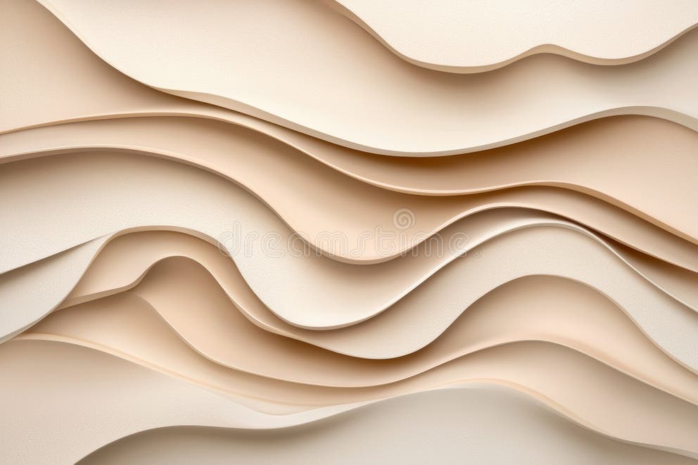 Abstract Beige Wavy Background Texture Stock Illustration ...