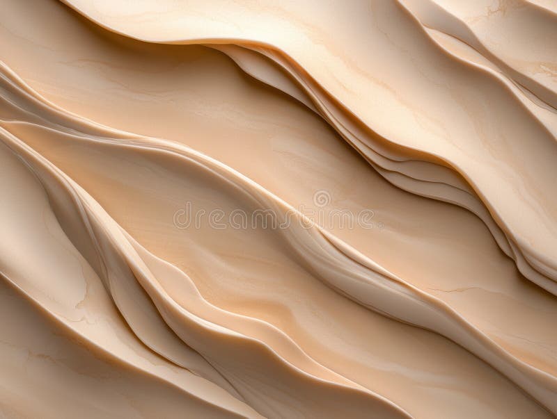 Abstract Beige Wavy Background Texture Stock Illustration ...