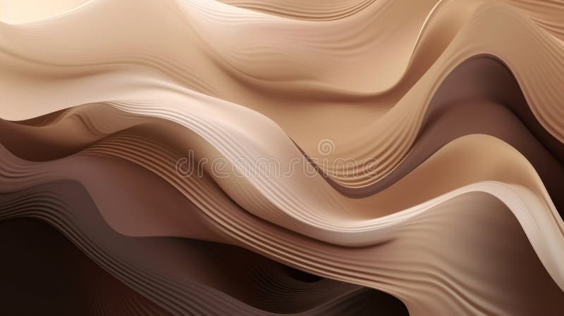 Abstract Beige Wavy Texture Background Design Stock Illustration ...