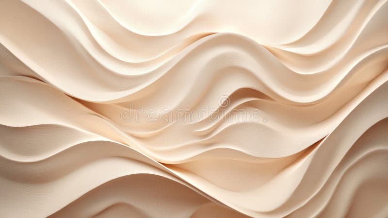 Abstract Beige Wavy Texture with Subtle Light Stock Illustration ...