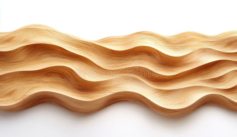 Abstract Beige Wavy Texture on White Background Stock Image - Image of ...
