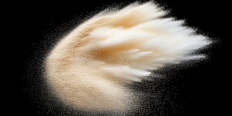 Abstract Beige and White Powder Explosion Dynamic Dust Cloud Fine ...