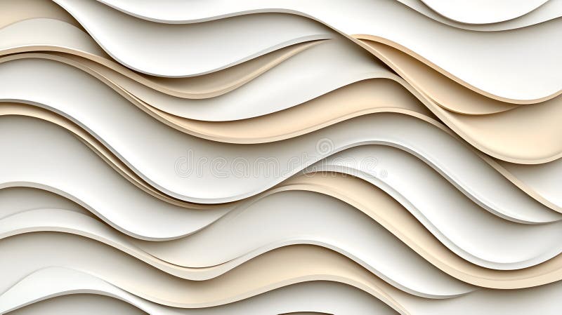 Abstract Beige and White Wave Background Texture Stock Illustration ...